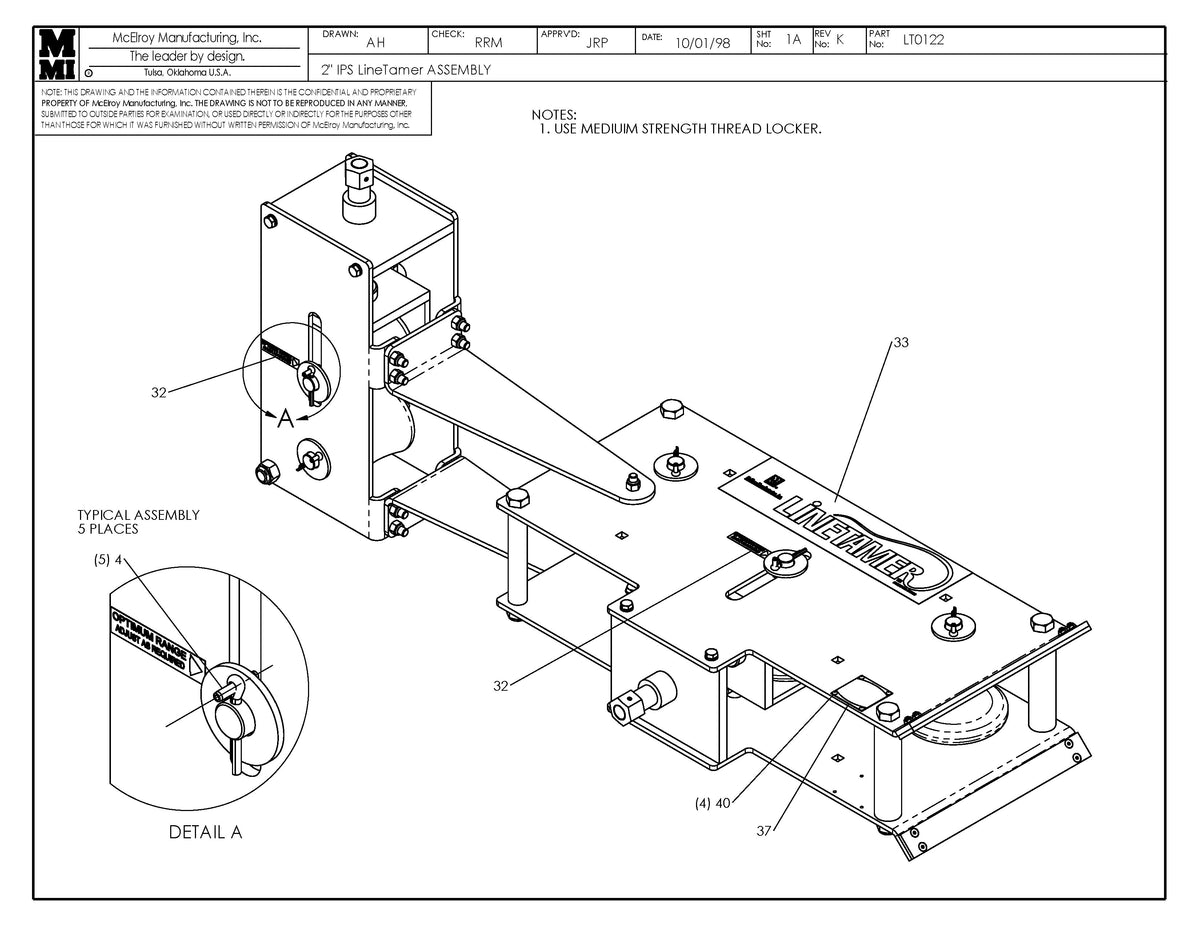 McElroy Part LT0122 - 2" IPS Linetamer Assembly-No Trailer – Poly Pipe Solutions