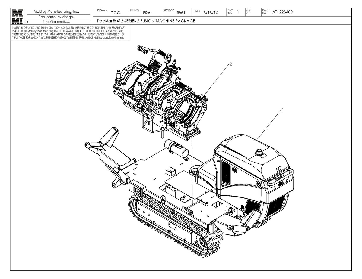 McElroy AT1223602 TracStar® 412 Series 2 Fusion Machine Package – Poly ...