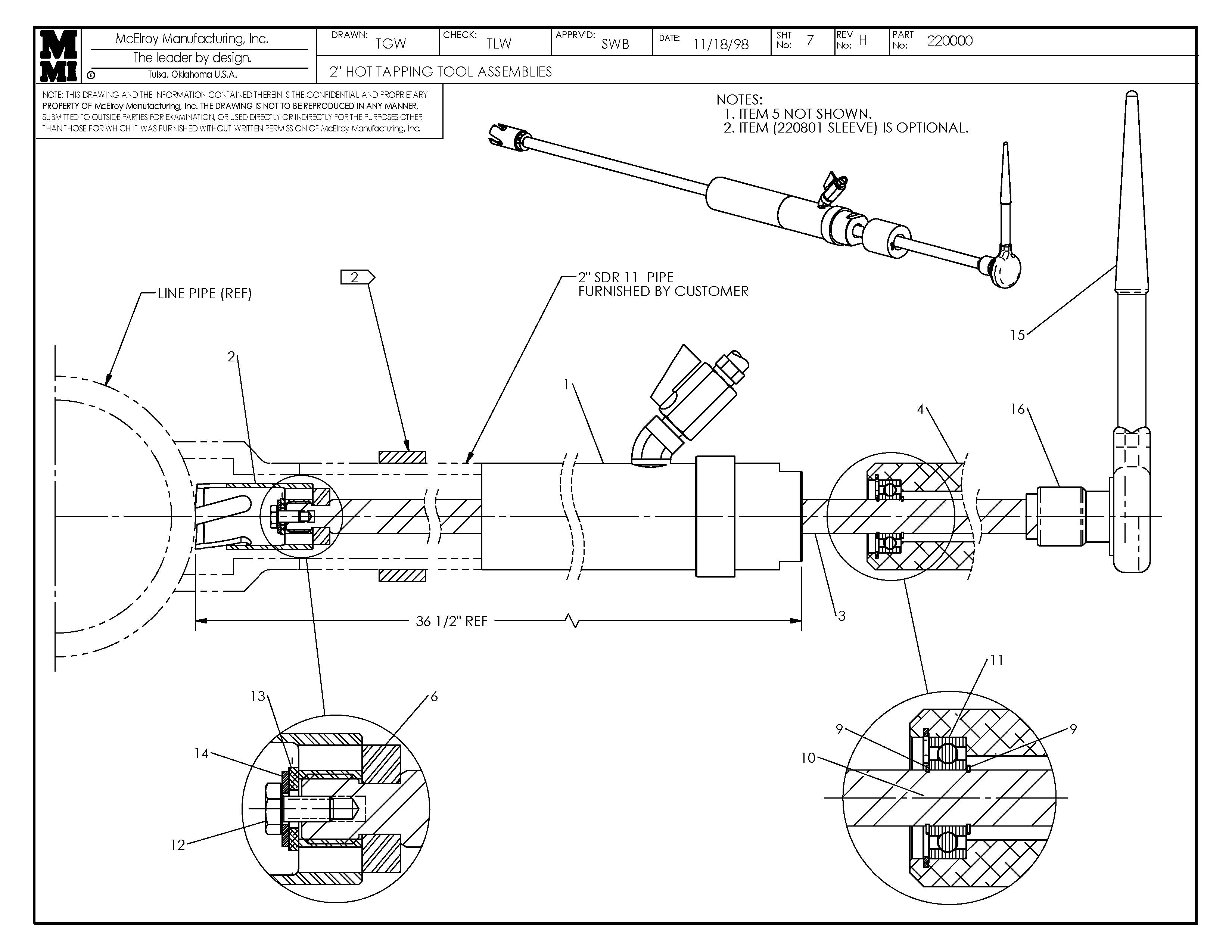 McElroy Part 220006 for sale - 2IPS DRISCO 8100 HTT ASSY – Poly Pipe ...